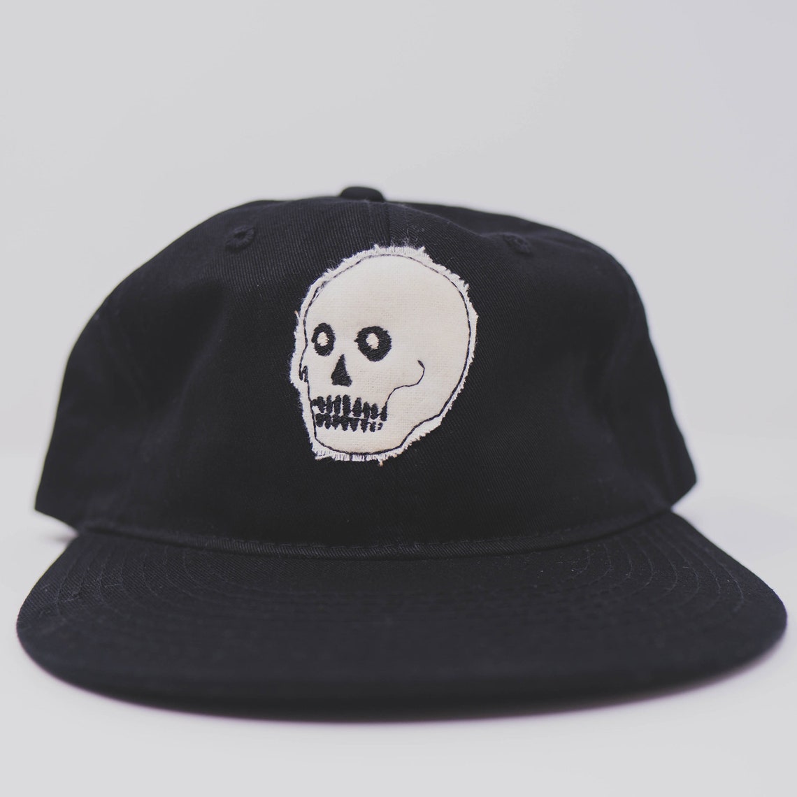 Cloth Skull // Hand Cut Cap - Etsy