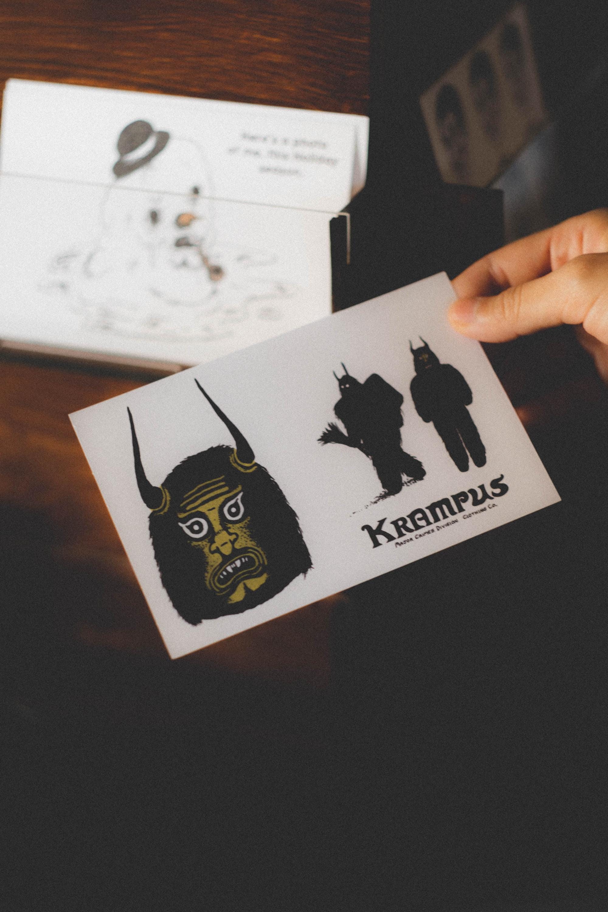 Krampus Postcard (set of 4) #009 Krampus