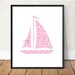 Printable Pink Nautical Wall Decor - Girls Nursery Baby Girl Bedroom ...