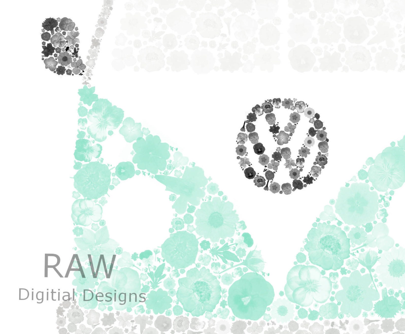 VW Bus Printable-travel Decor/vanlife Printable Art/boho Decor ...