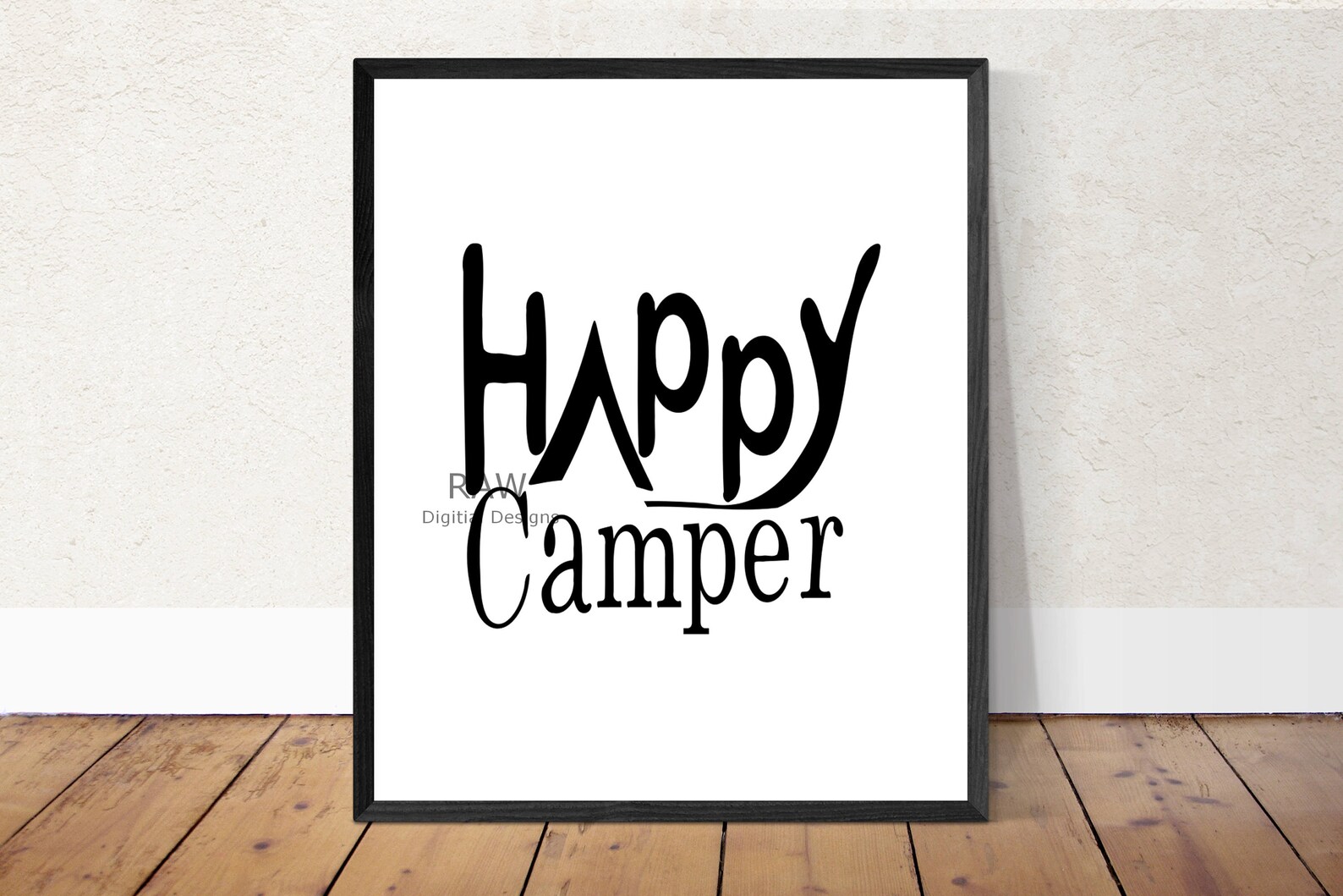 Happy Camper Printable-camper Theme Printable/outdoor Printable/camping ...