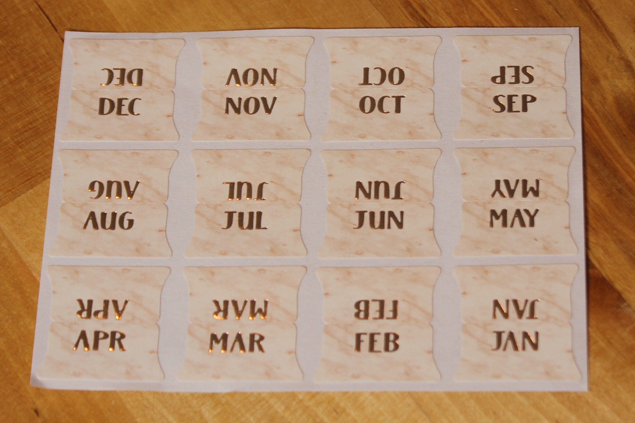 Planner Tabs Monthly Calendar Stickers Black and Pink | Etsy