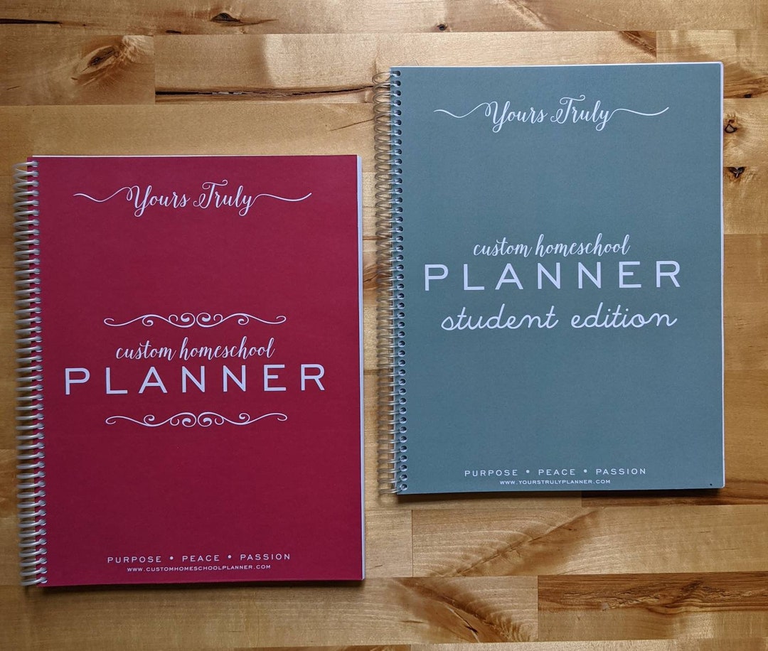 CUSTOM HOMESCHOOL PLANNER 2023-2024 Teacher or Student 52 or 40 Weeks ...