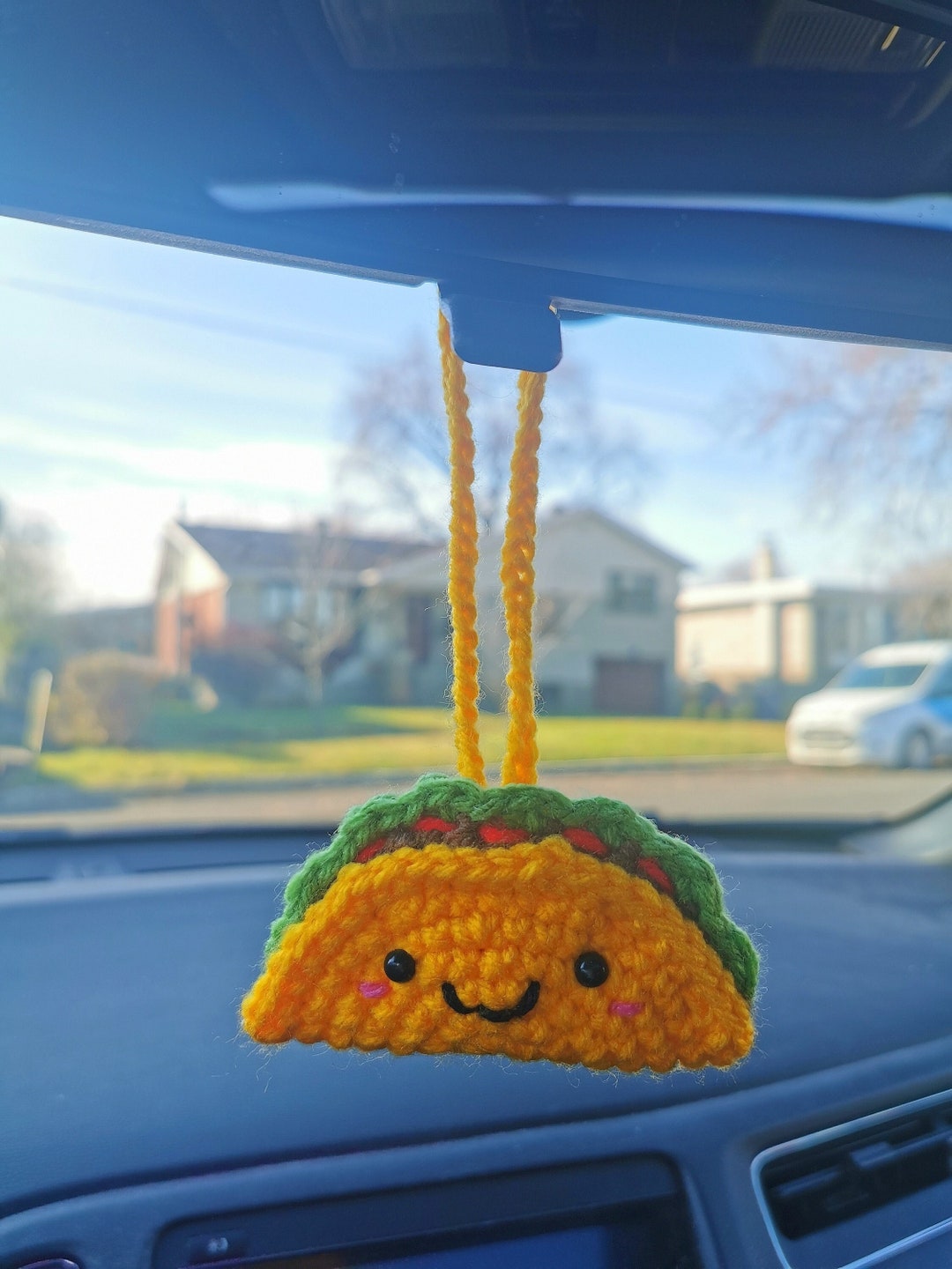 Taco Car Mirror Hanging Accessories for Women Teens Interior Rear View ...