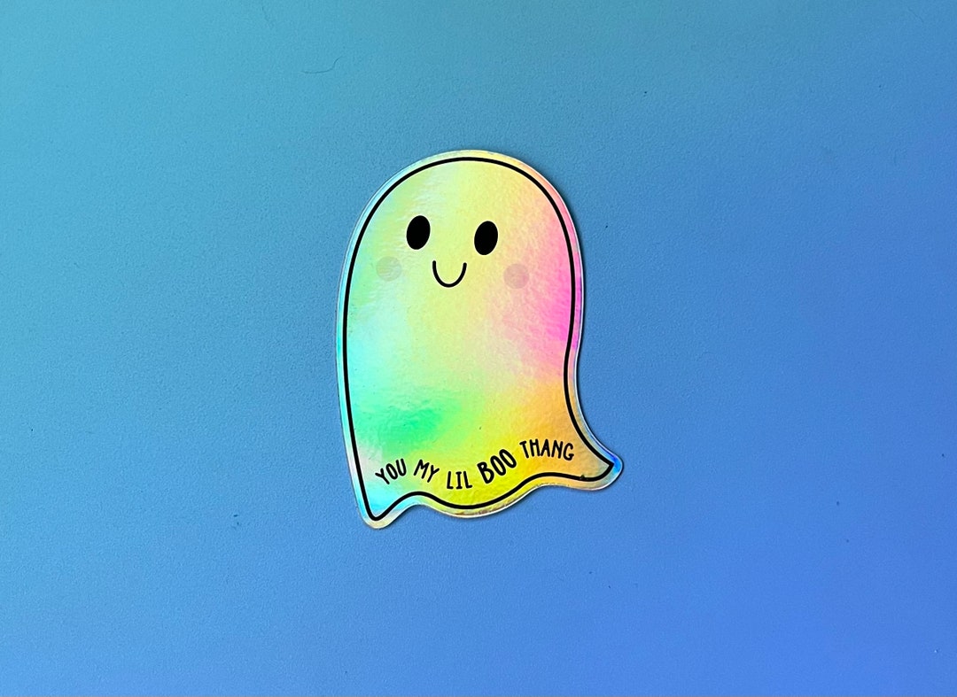 Lil Boo Thang | Holographic Ghost Sticker | Die Cut Sticker - Etsy