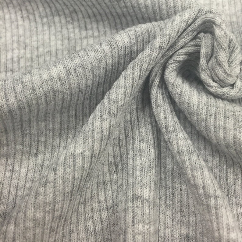 Heather Grey 2x1 Rib | Etsy