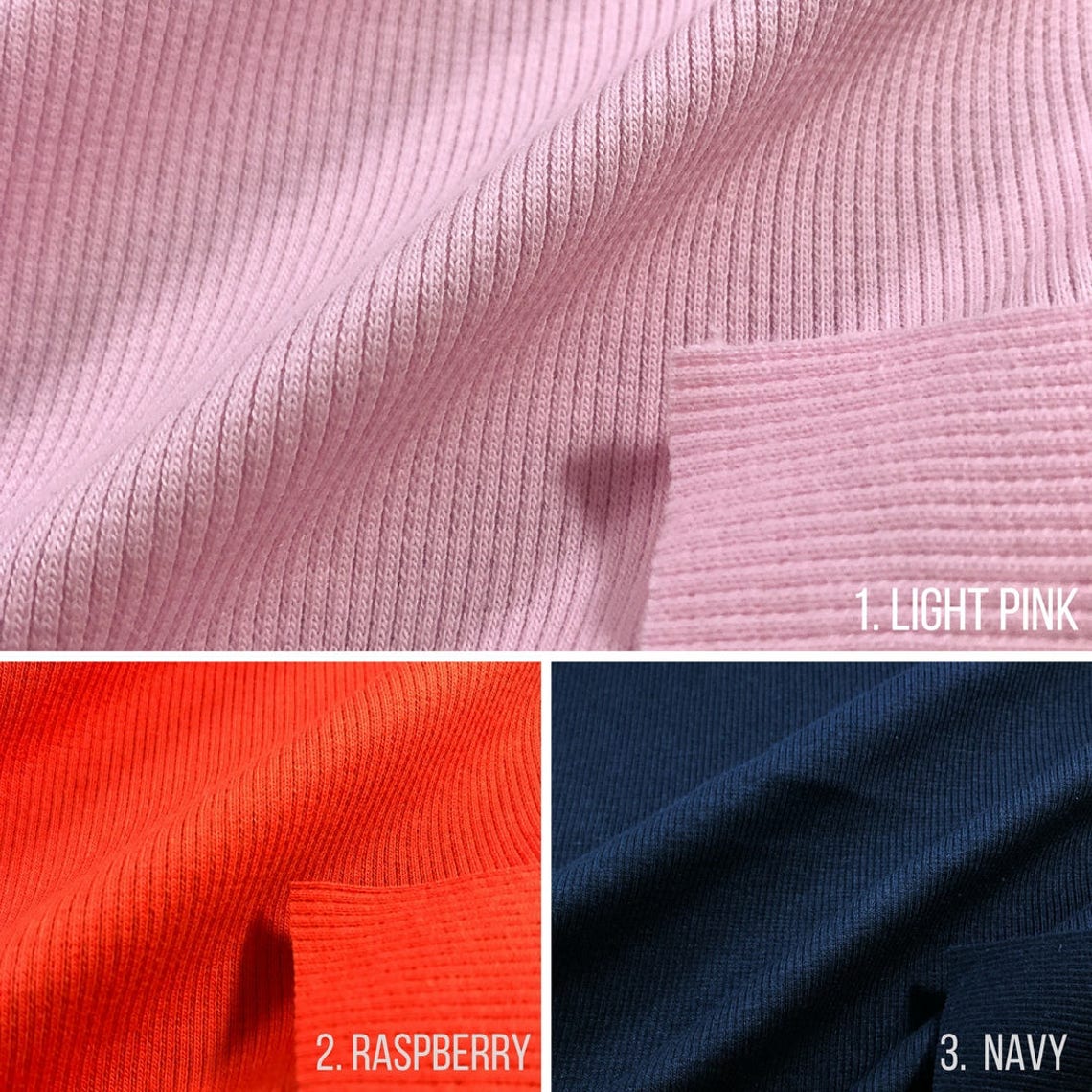 2x1 Cotton Rib With Spandex - Etsy
