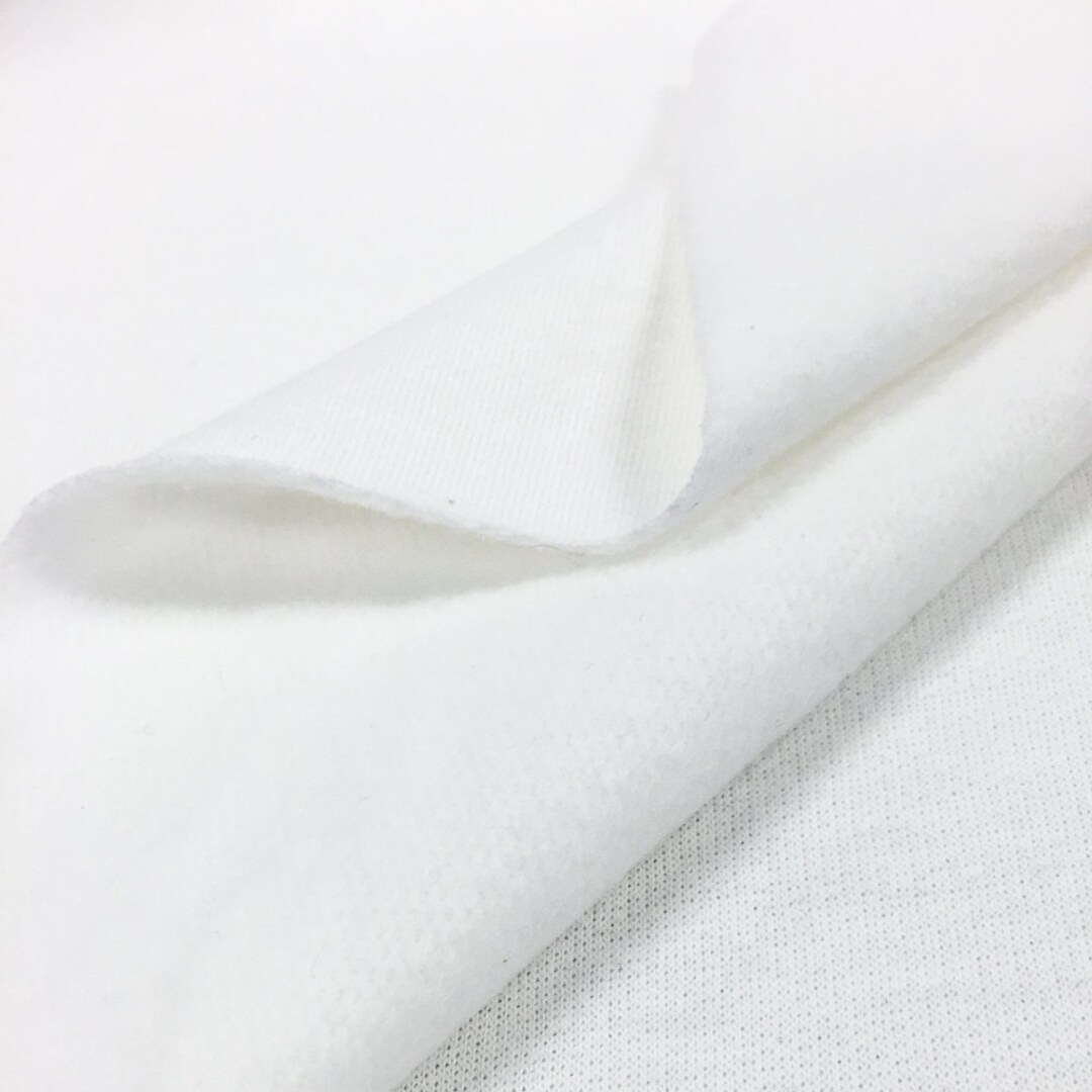 100% Cotton White Fleece - Etsy
