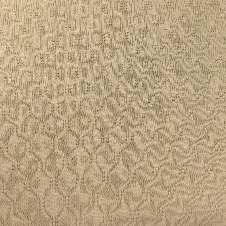 Lt Tan Pointelle Knit Fabric - Etsy