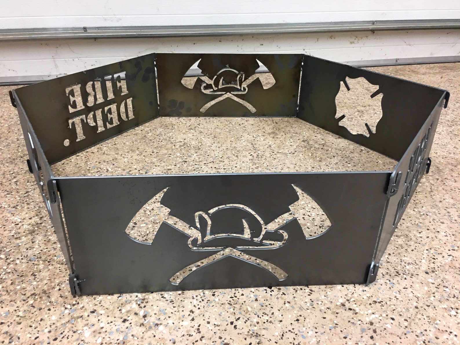 Firefighter Fire Ring, Fire Pit, Maltese Cross, Helmet and Axe, FREE ...