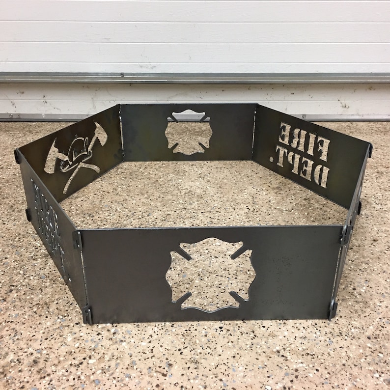 Firefighter Fire Ring, Fire Pit, Maltese Cross, Helmet and Axe, FREE ...