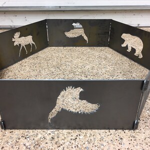 Wildlife Fire Ring, Fire Pit, Moose, Pheasant, Bear, FREE SHIPPING - Etsy