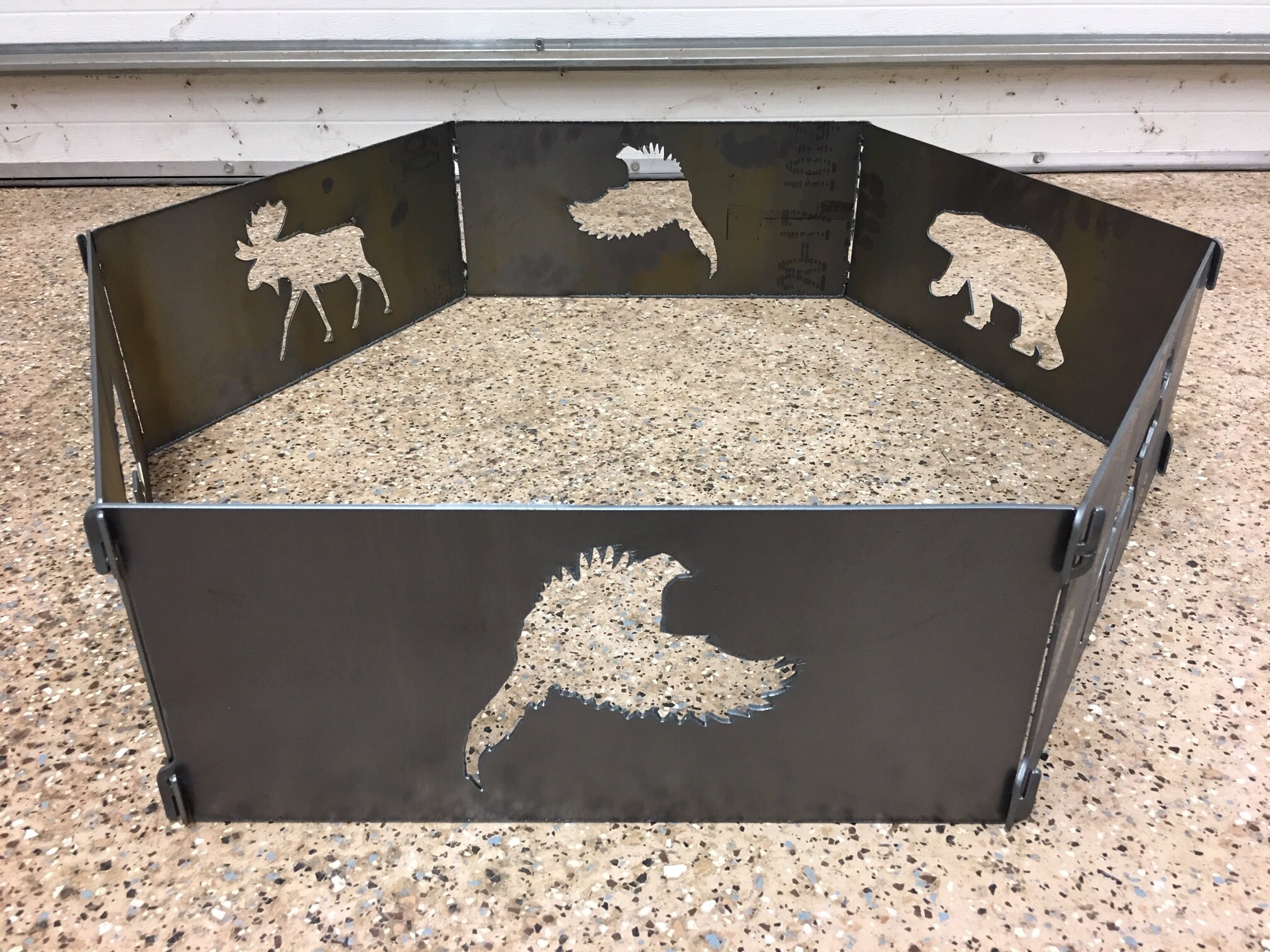 Wildlife Fire Ring, Fire Pit, Moose, Pheasant, Bear, FREE SHIPPING - Etsy