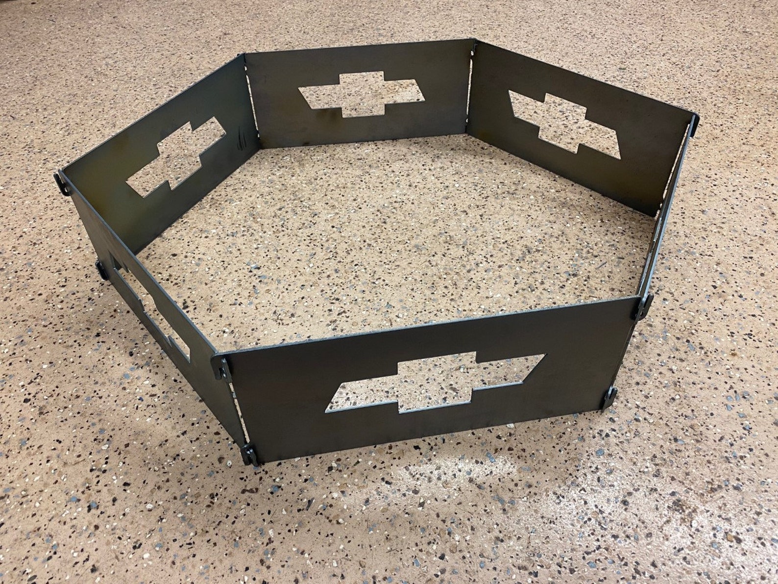 Chevrolet (chevy) Bowtie Fire Pit, Collapsible and Portable Fire Ring ...
