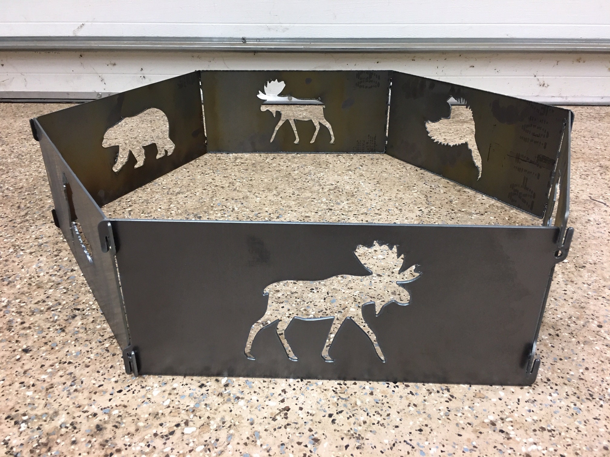 Wildlife Fire Ring, Fire Pit, Moose, Pheasant, Bear, FREE SHIPPING - Etsy