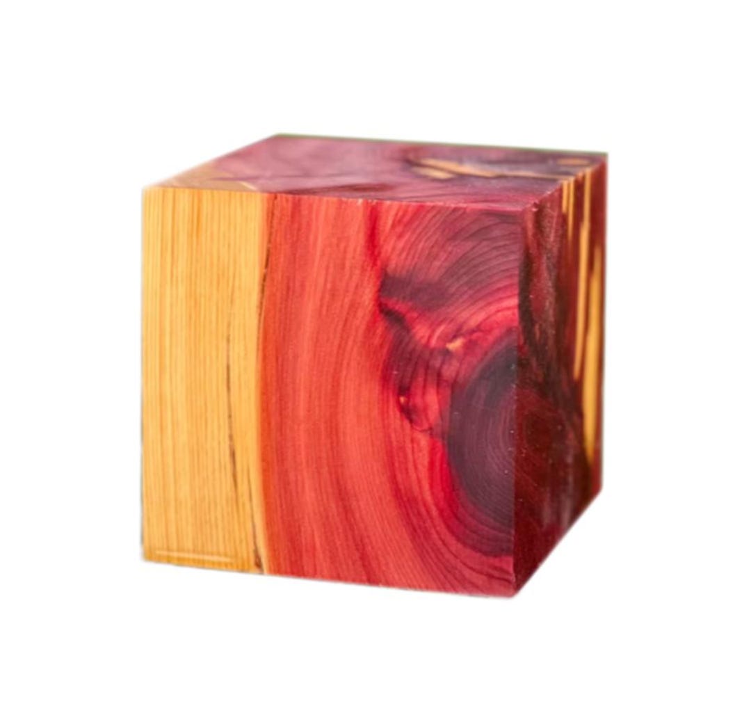 RED CEDAR WOOD Block Oiled 4 Inch - Etsy