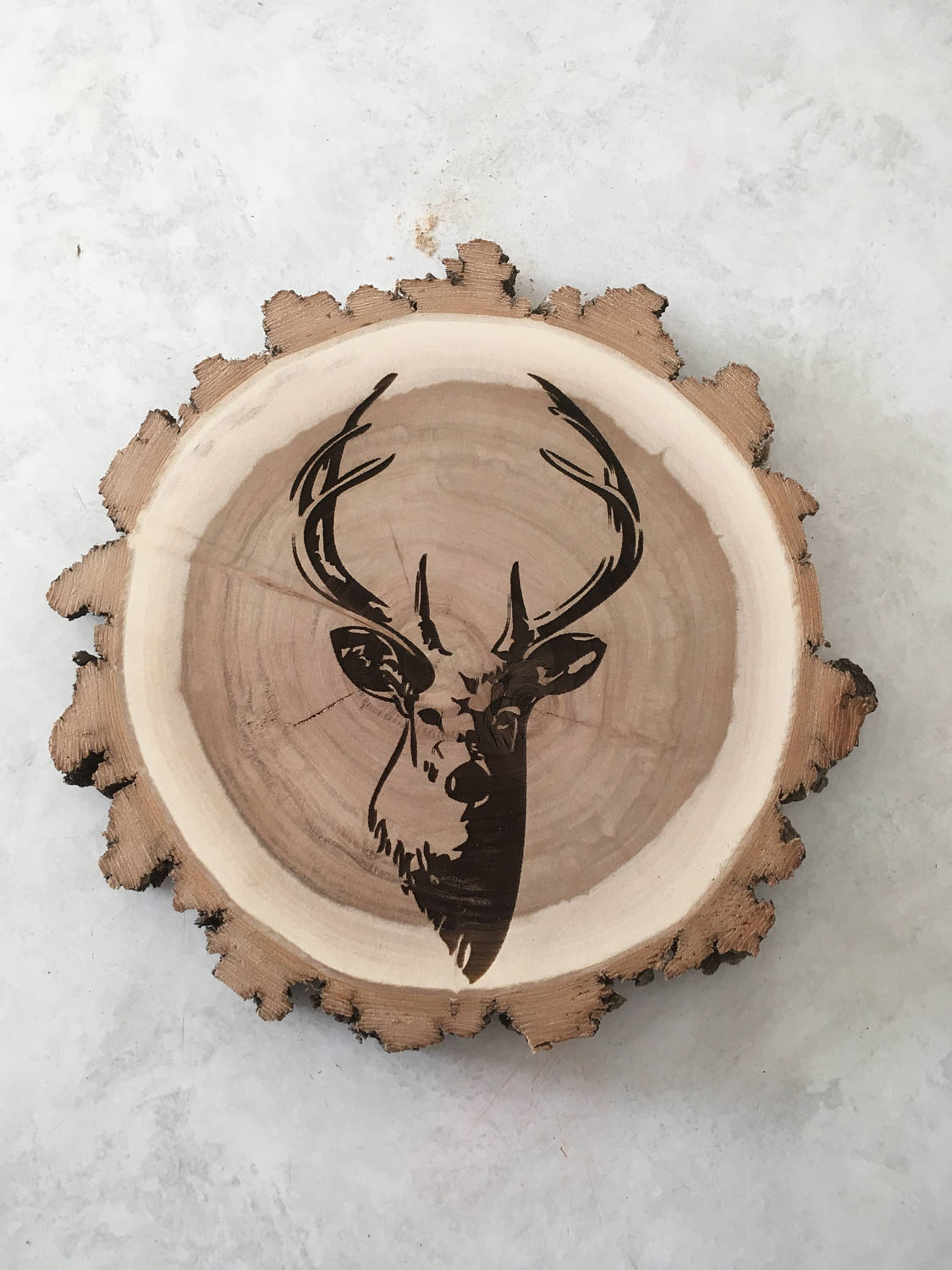 Rustic Laser Engraved 9 inch x 1/2 inch thick Willow Wood | Etsy