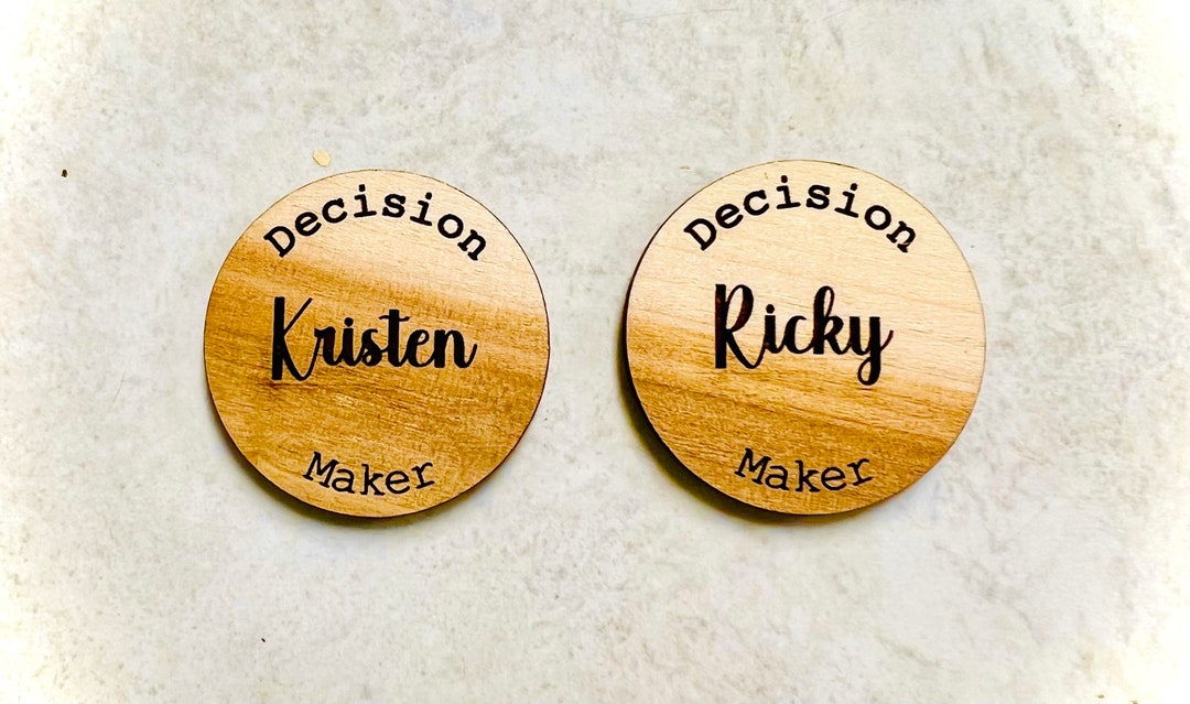 DECISION COIN Willow Wood - Etsy