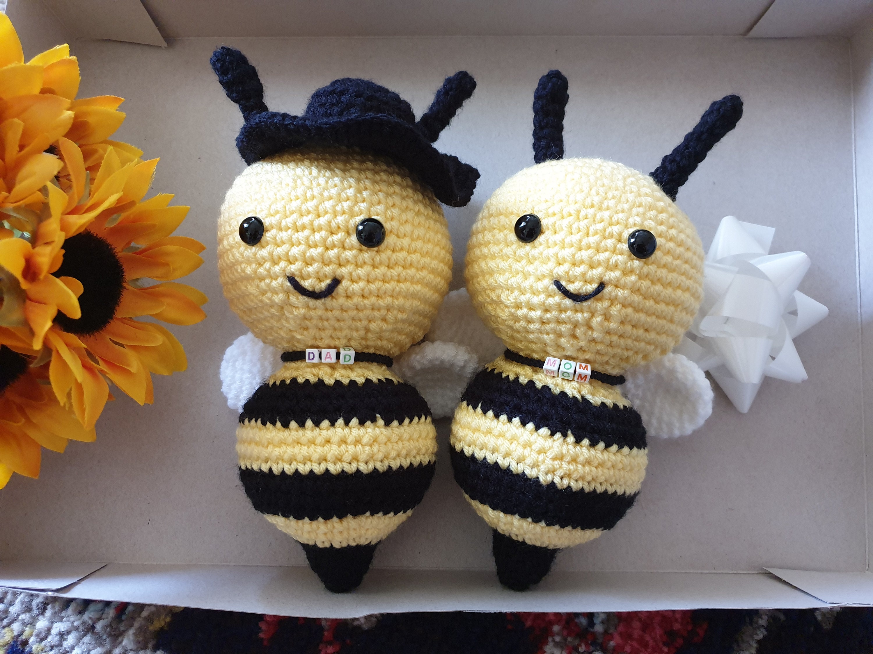 Crochet Honey Bees, Crochet Bumble Bee Couples, Crochet Bee Gifts - Etsy