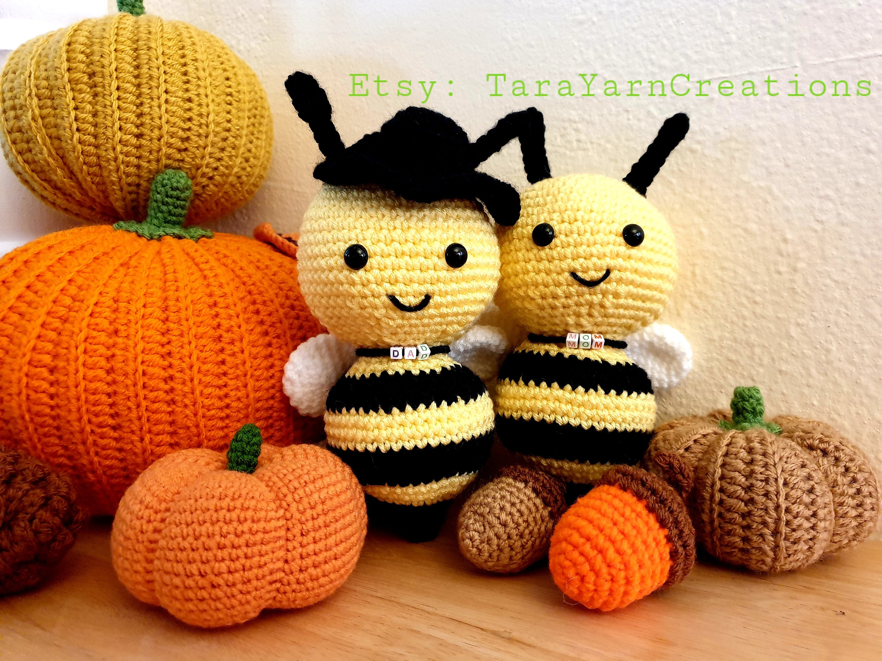 Crochet Honey Bees, Crochet Bumble Bee Couples, Crochet Bee Gifts - Etsy