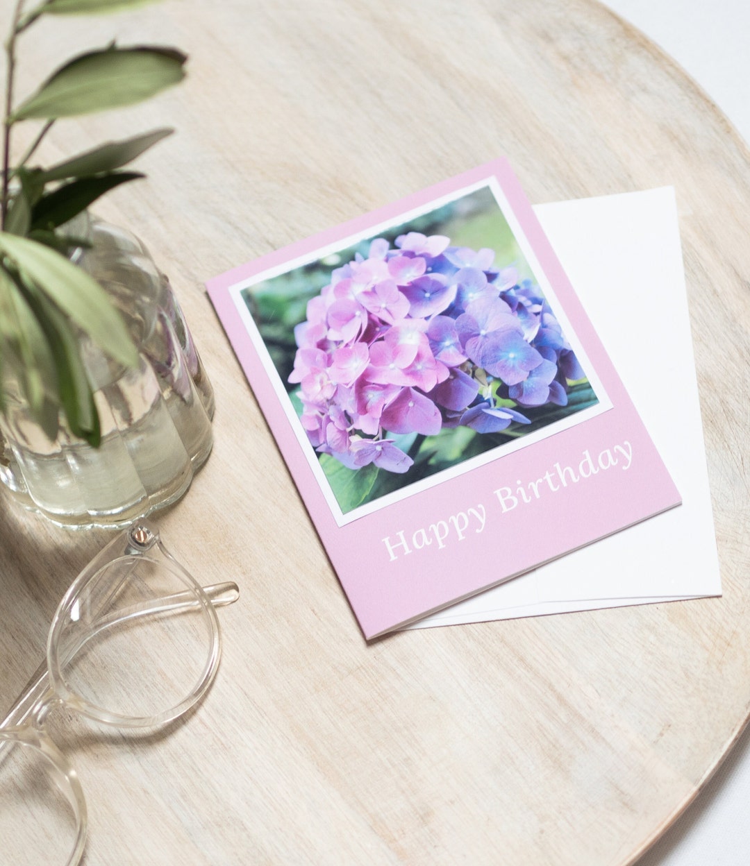 Hydrangea Flower Photo Birthday Card C-6631, Hydrangeas Birthday Card ...