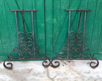 Wrought iron table legs | Etsy
