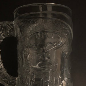 Batman, Riddler, Two Face, Clear Glass Cups, Collectable Mcdonalds ...