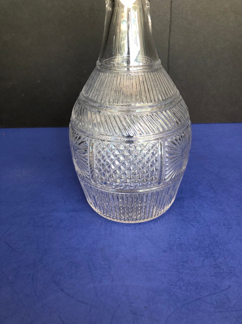 MMA Glass Decanter,acorn Stopper, Sunburst Diamond Pattern, 1820's ...