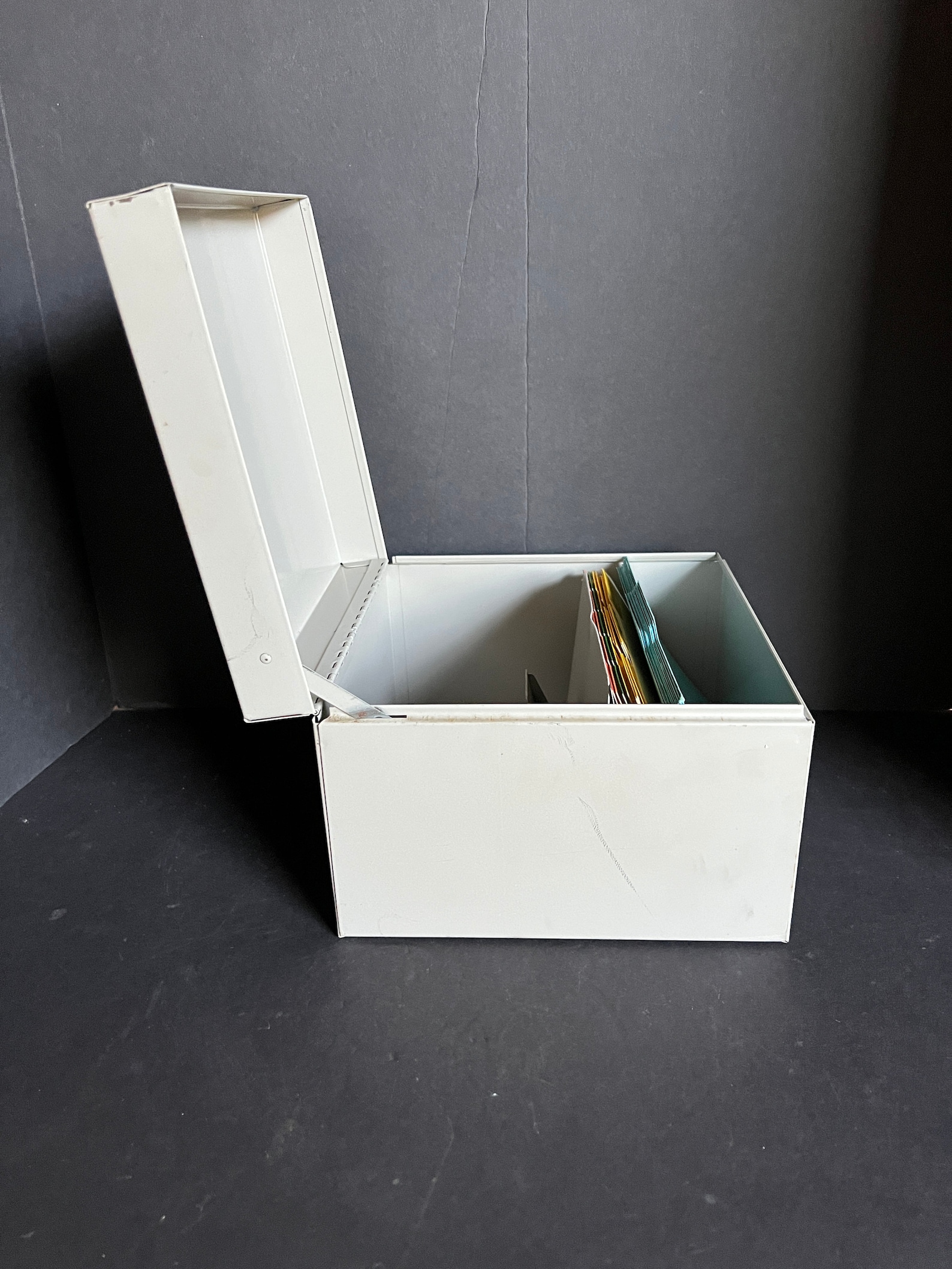 Steel Box Globe Weis Small Box5 X 8 Card File Recipe Box | Etsy