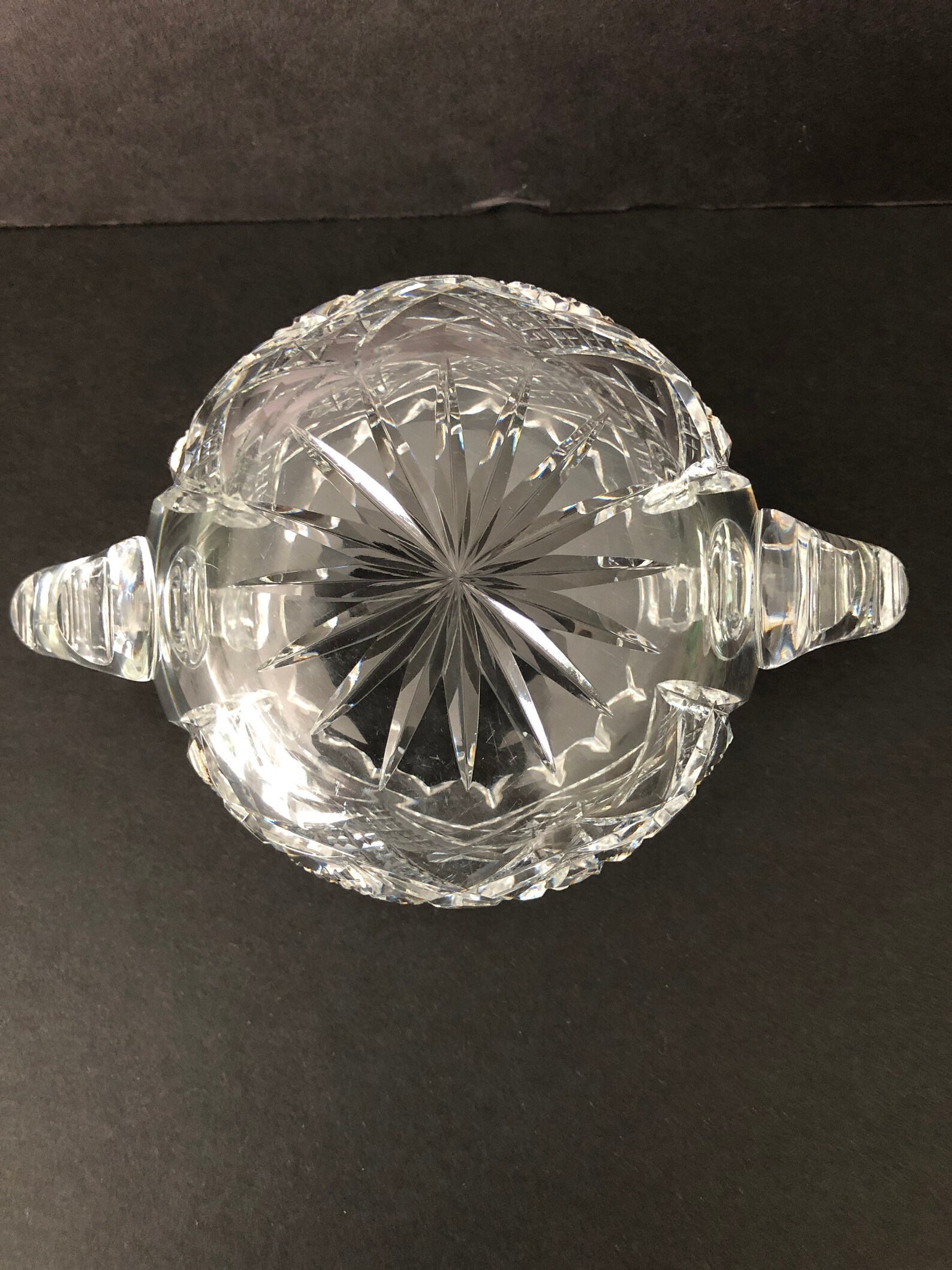 Creamer & Sugar Heavy Lead Crystal Hand Cut Crystal ABP - Etsy