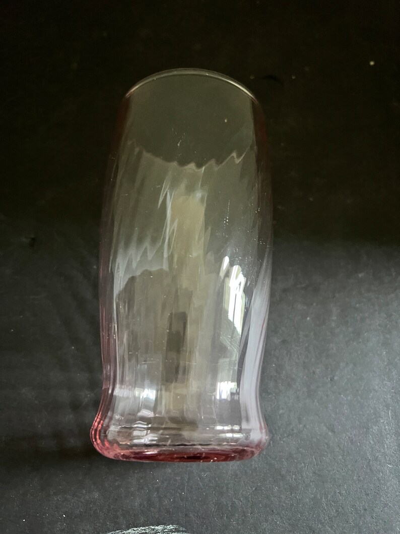 Wheaton, Symphony, Tea Rose Pink, Vintage Glass Tumblers, Circa 1972 ...