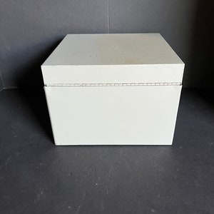 Steel Box, Globe Weis, Small Box,5 X 8 Card File, Recipe Box, Grey - Etsy