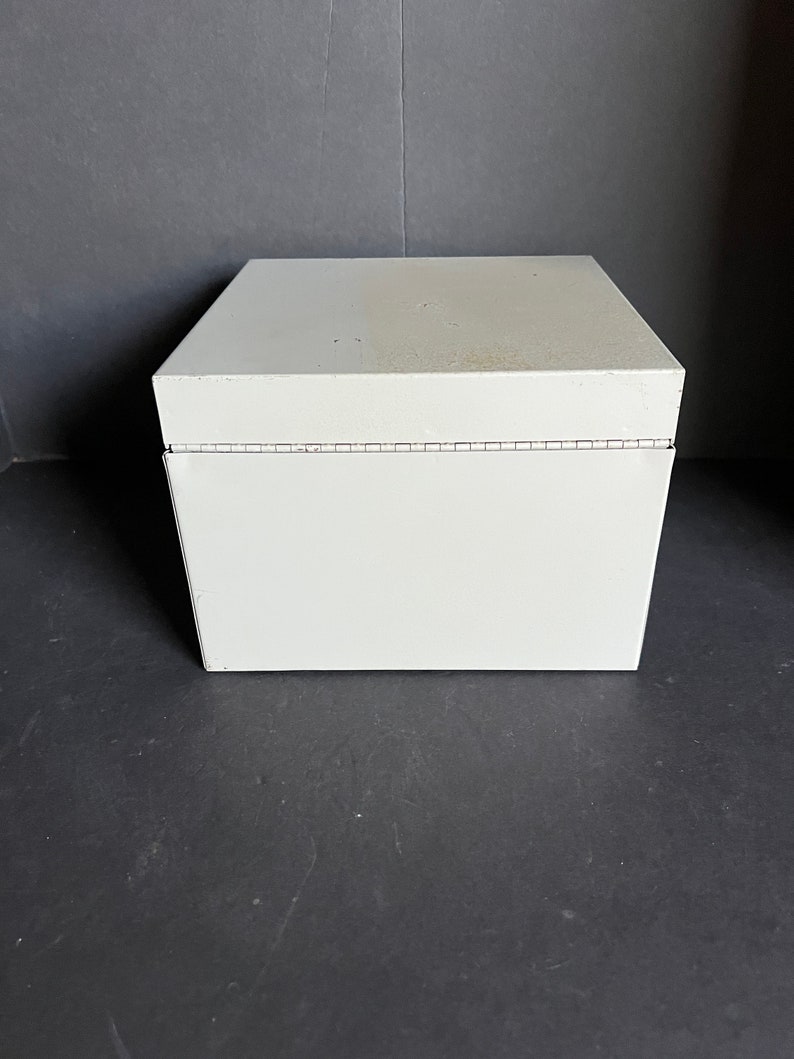 Steel Box Globe Weis Small Box5 X 8 Card File Recipe Box | Etsy