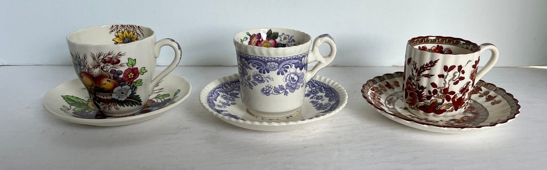 Spode, Antique Demitasses, Old Backstamp, Circa 1800, India Tree, May ...