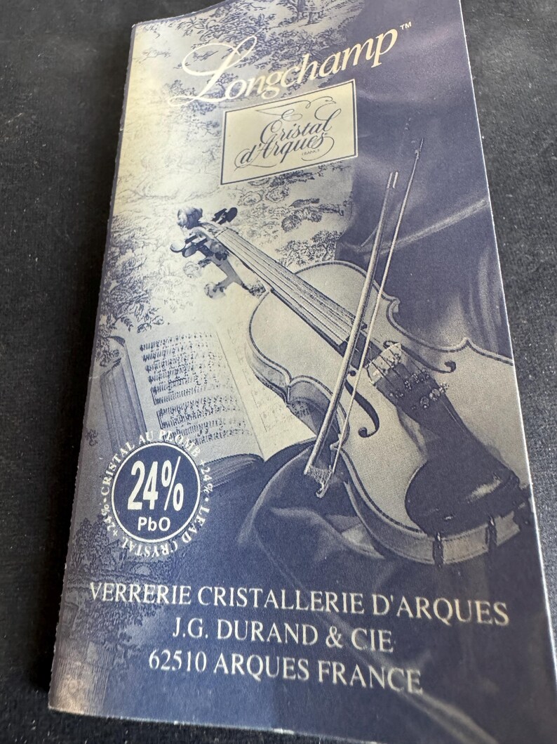 Longchamp by CRISTAL D'ARQUES-DURAND, Vintage Old Fashion Glasses - Etsy