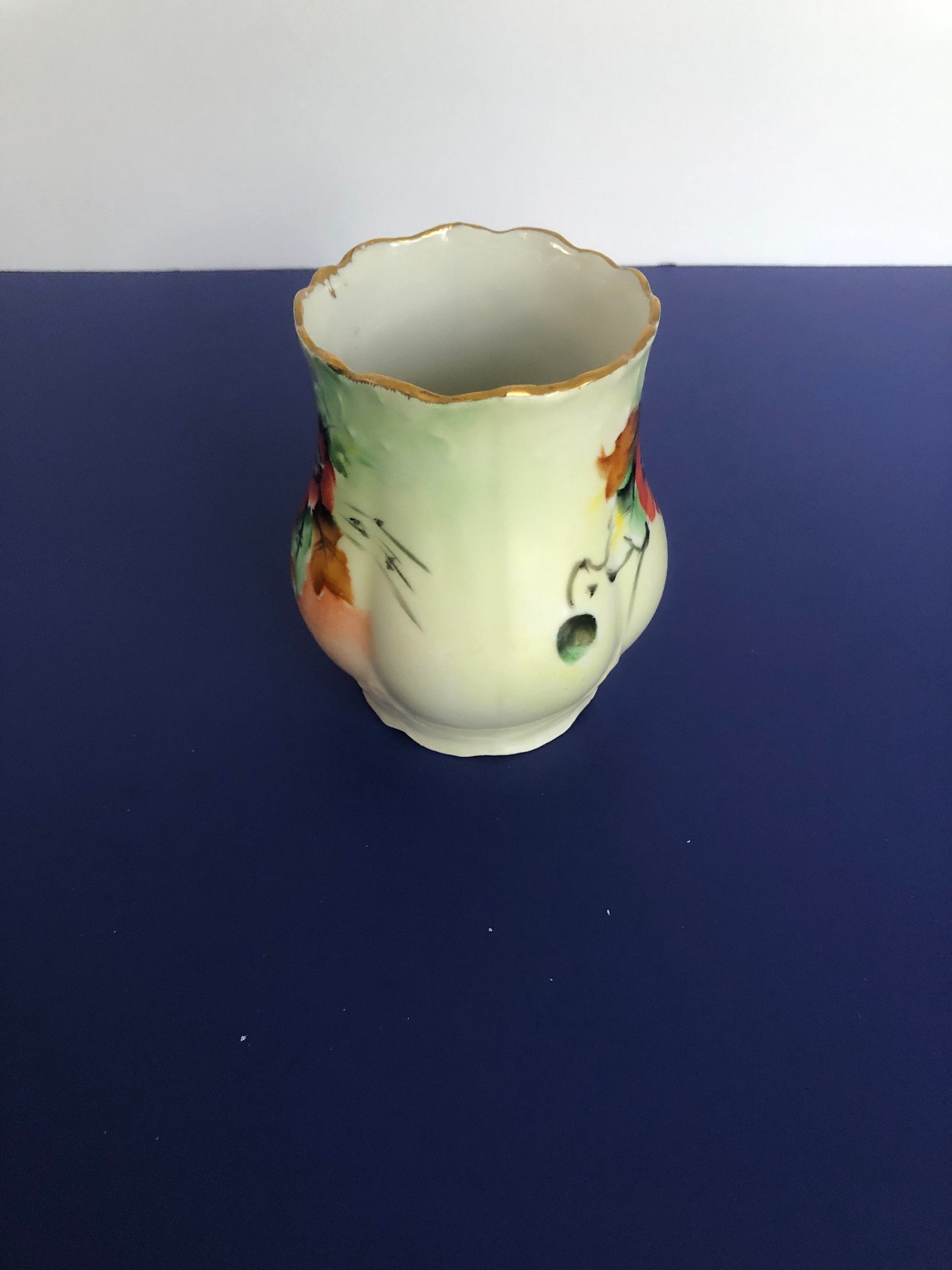 Germany Antique China Hand Painted Poppy China Vase Gold | Etsy