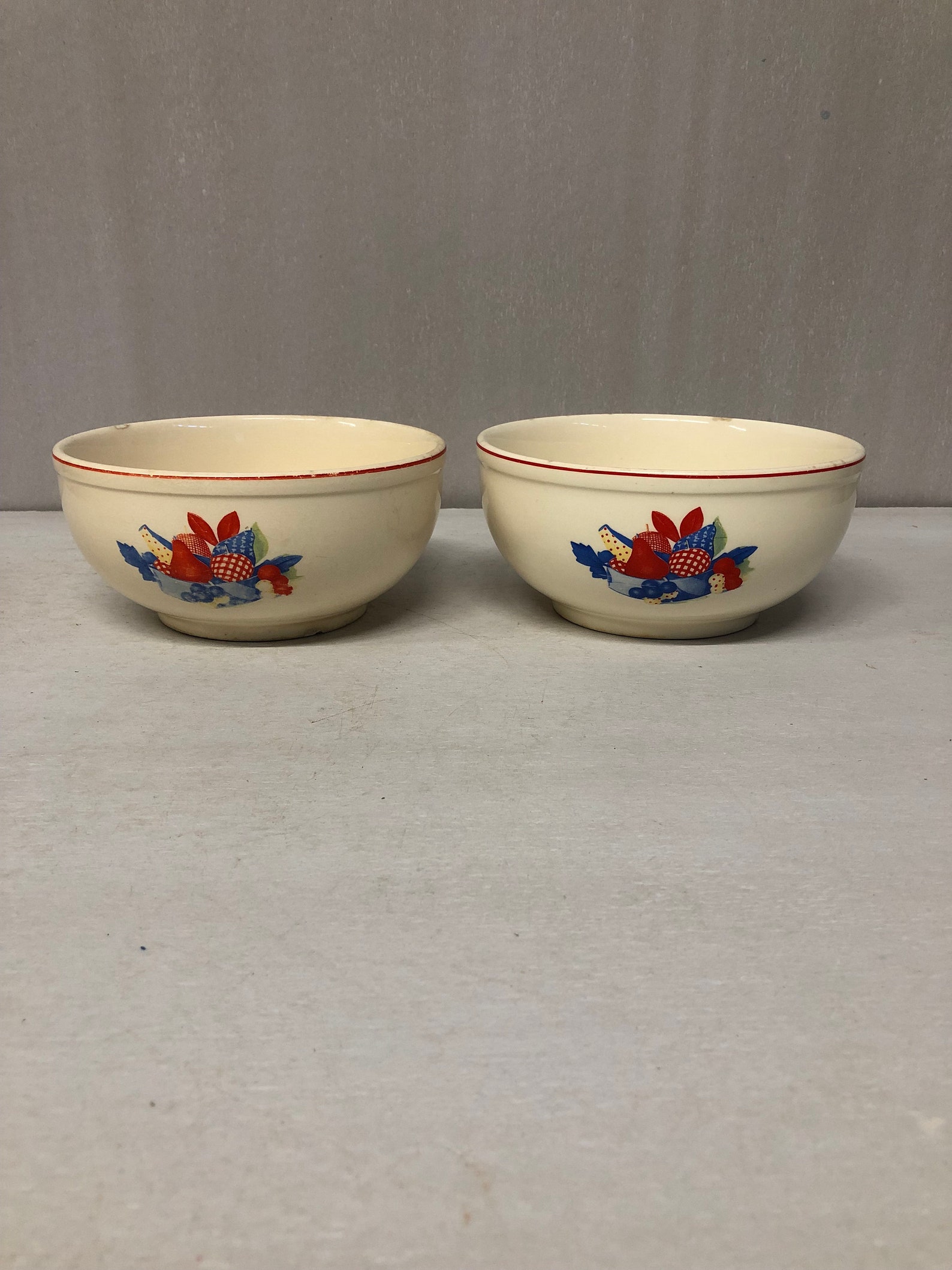 Calico Fruit by UNIVERSAL Antique Collectables CIRCA 1940 | Etsy