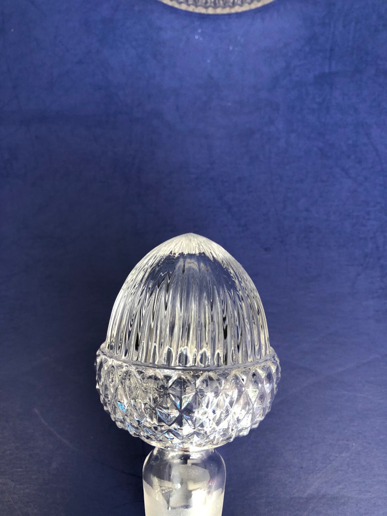 MMA Glass Decanter,acorn Stopper, Sunburst Diamond Pattern, 1820's ...
