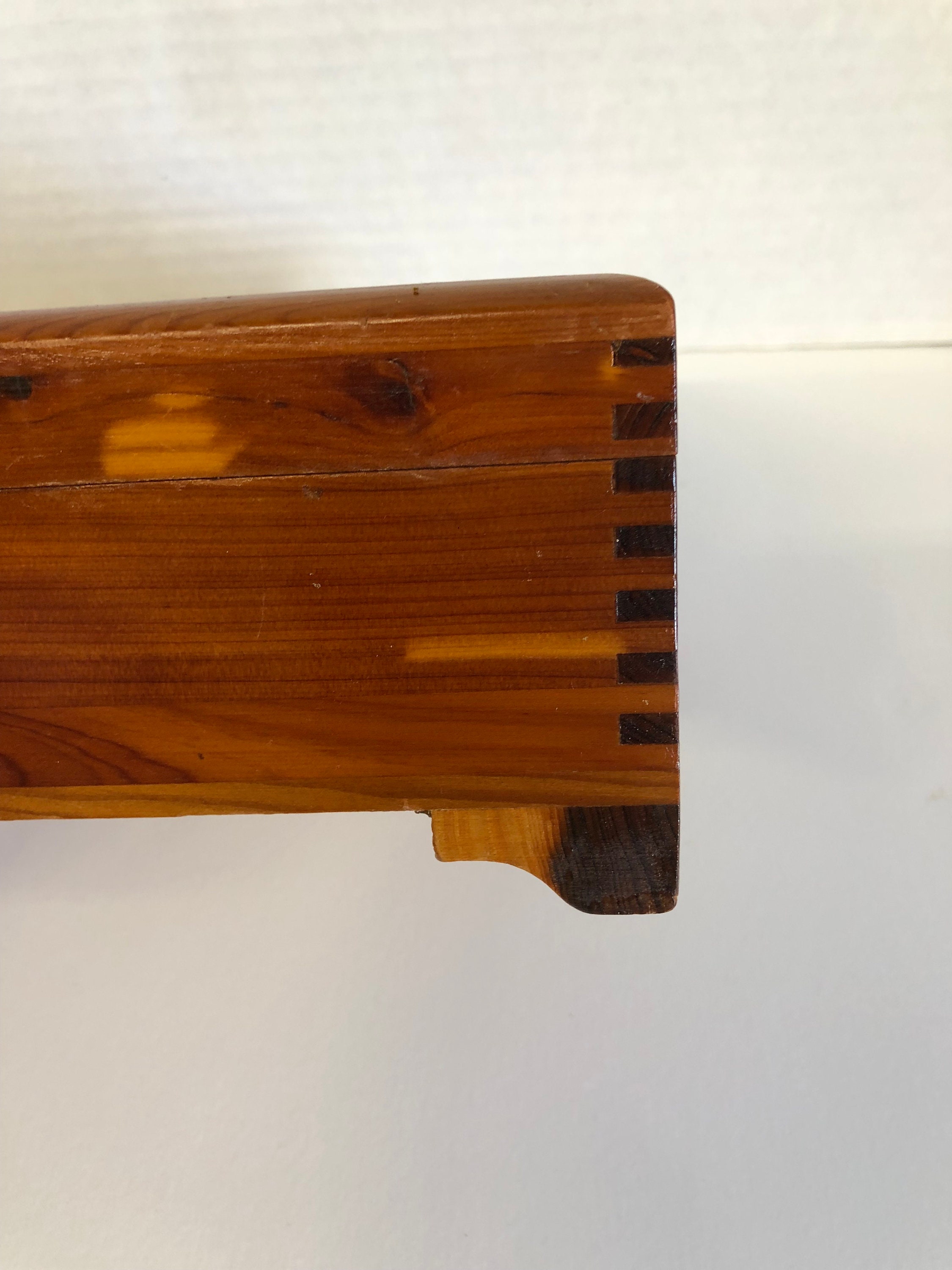 Wood Box With Hunting Scene Jewelry Box Trinket Storage MCM - Etsy