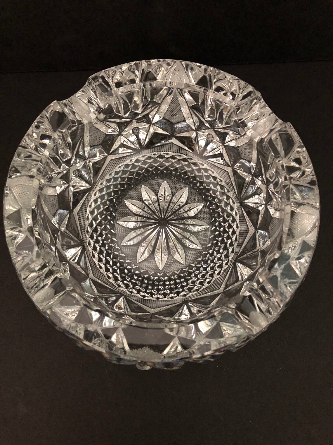 Crystal Ash Tray, Dish, Heavy, Leaded Crystal Glass - Etsy