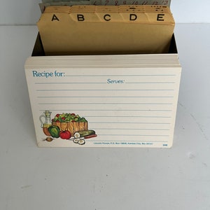 Recipe Box, 3x5 Cards, Metal Card File Box, Vintage, Hard to Find - Etsy
