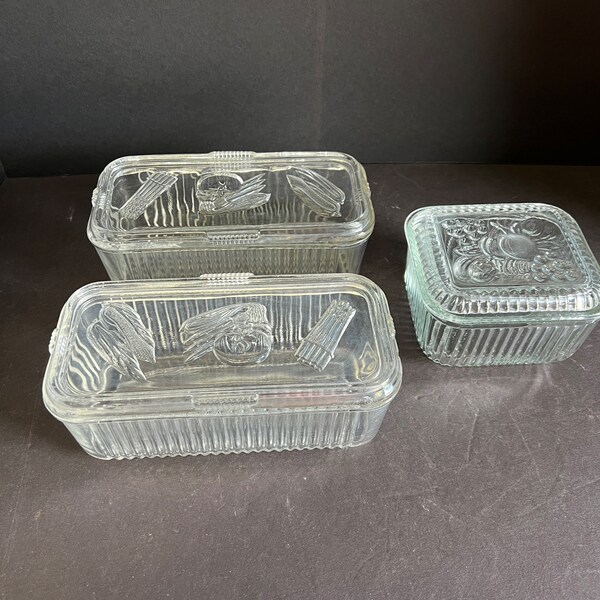Glass Refrigerator Containers - Etsy