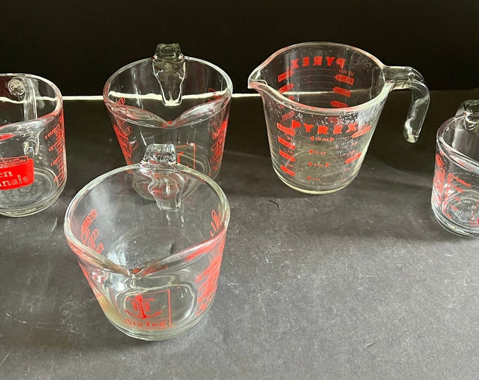 Glass Measuring Cups, Large, Anchor Hocking, Pyrex, OPEN STOCK, Sold ...