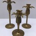 Brass Pineapple Candlesticks, Set of 3, Vintage Brass Candlesticks - Etsy