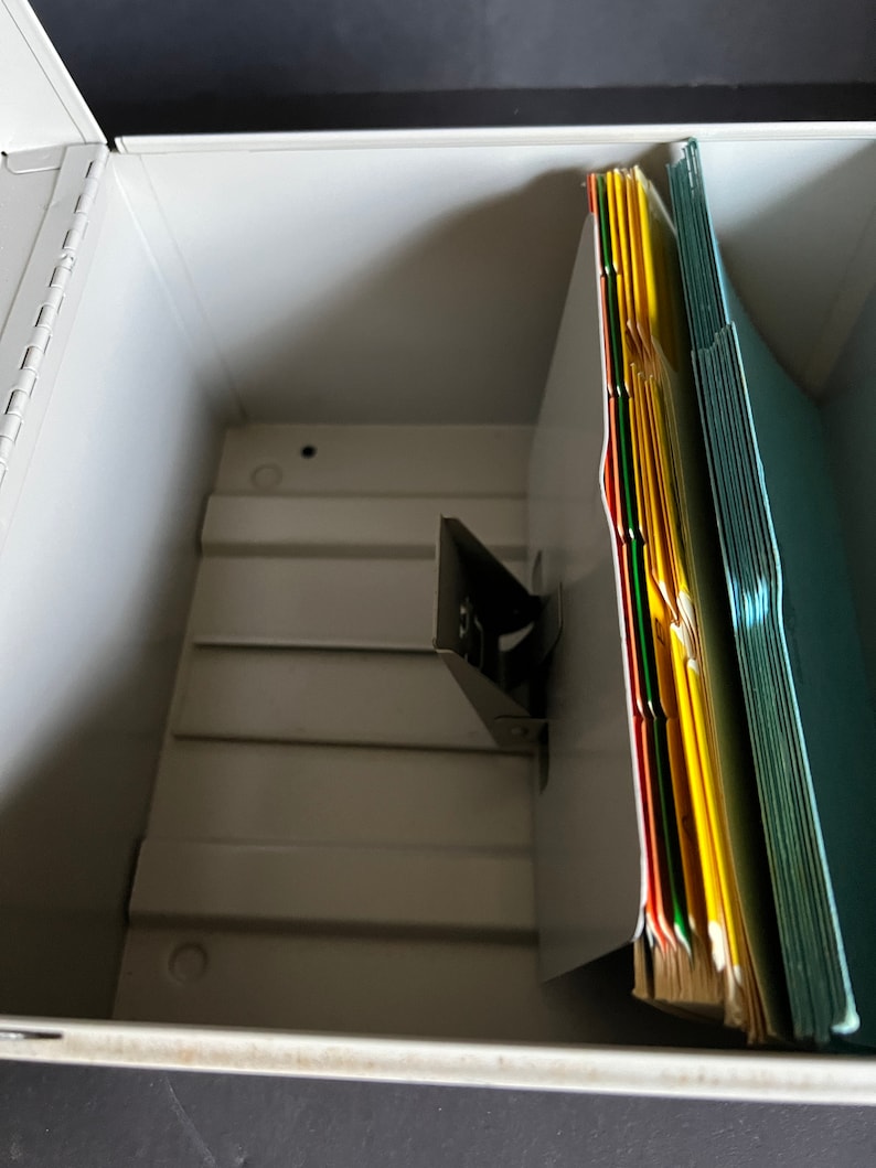 Steel Box Globe Weis Small Box5 X 8 Card File Recipe Box | Etsy