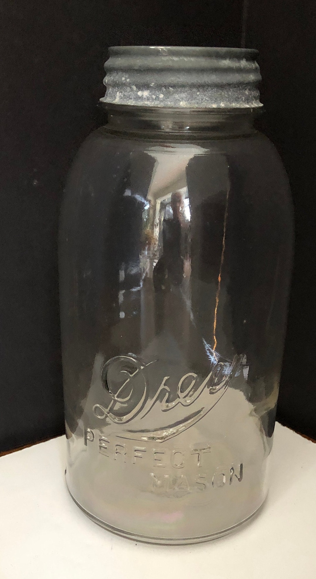 Drey, Perfect Mason Canning Jar, 5, Zinc Lid, Circa, 1900, Mason Jar ...