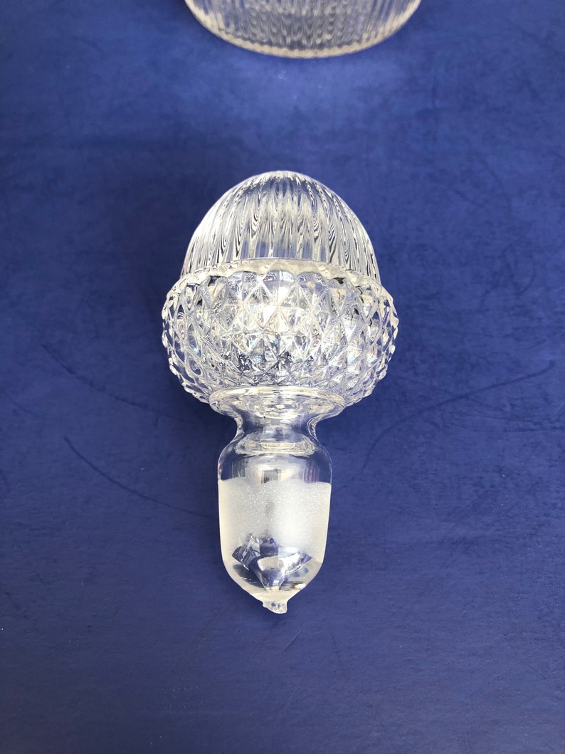 MMA Glass Decanter,acorn Stopper, Sunburst Diamond Pattern, 1820's ...