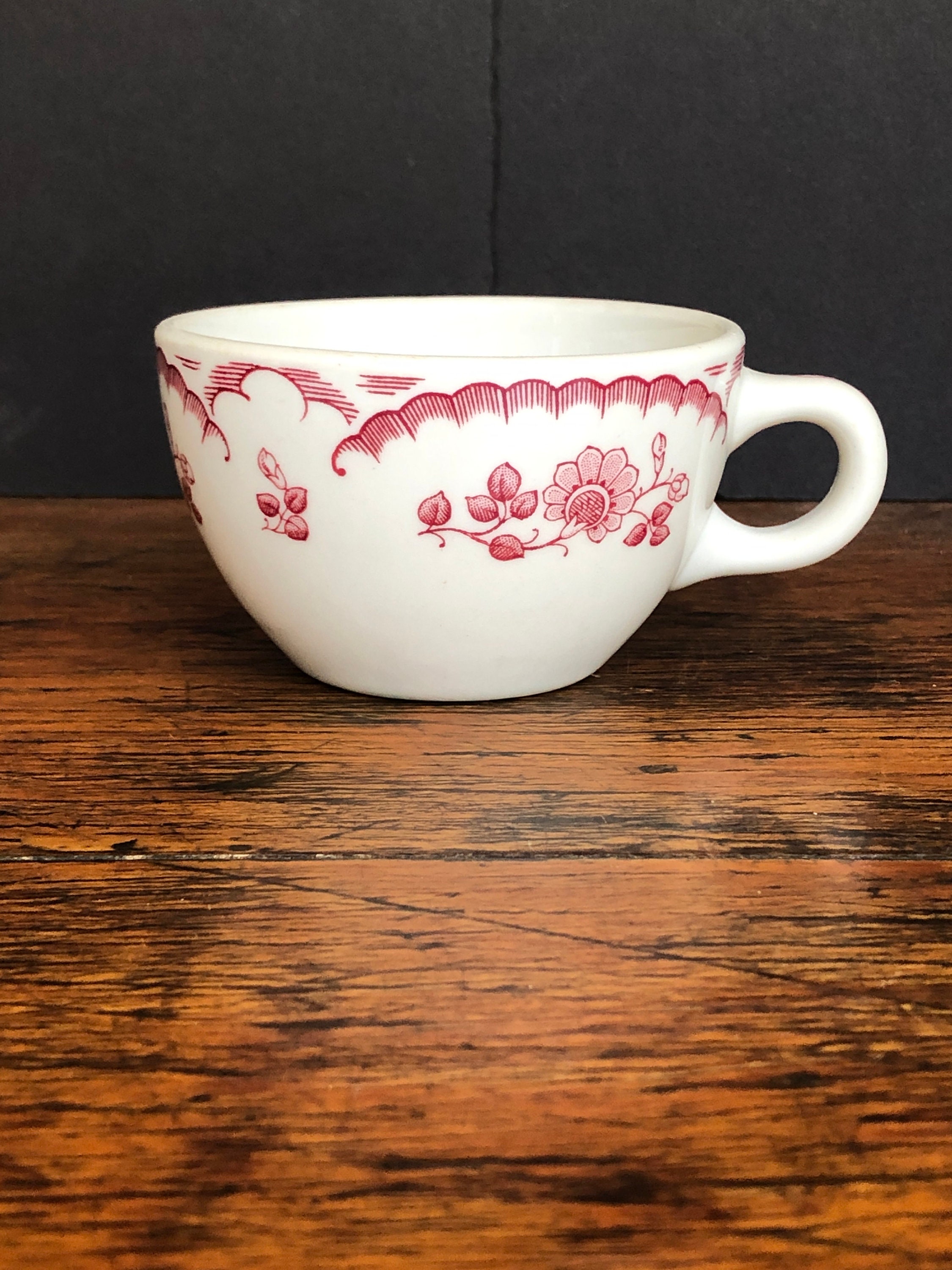 Shenango Restaurant Ware Chardon Rose Red Pattern - Etsy