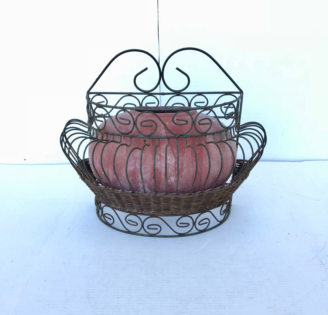 Clay Pot, Wire Wicker Planter,clay Pot Insert, Wall Pocket Planter - Etsy