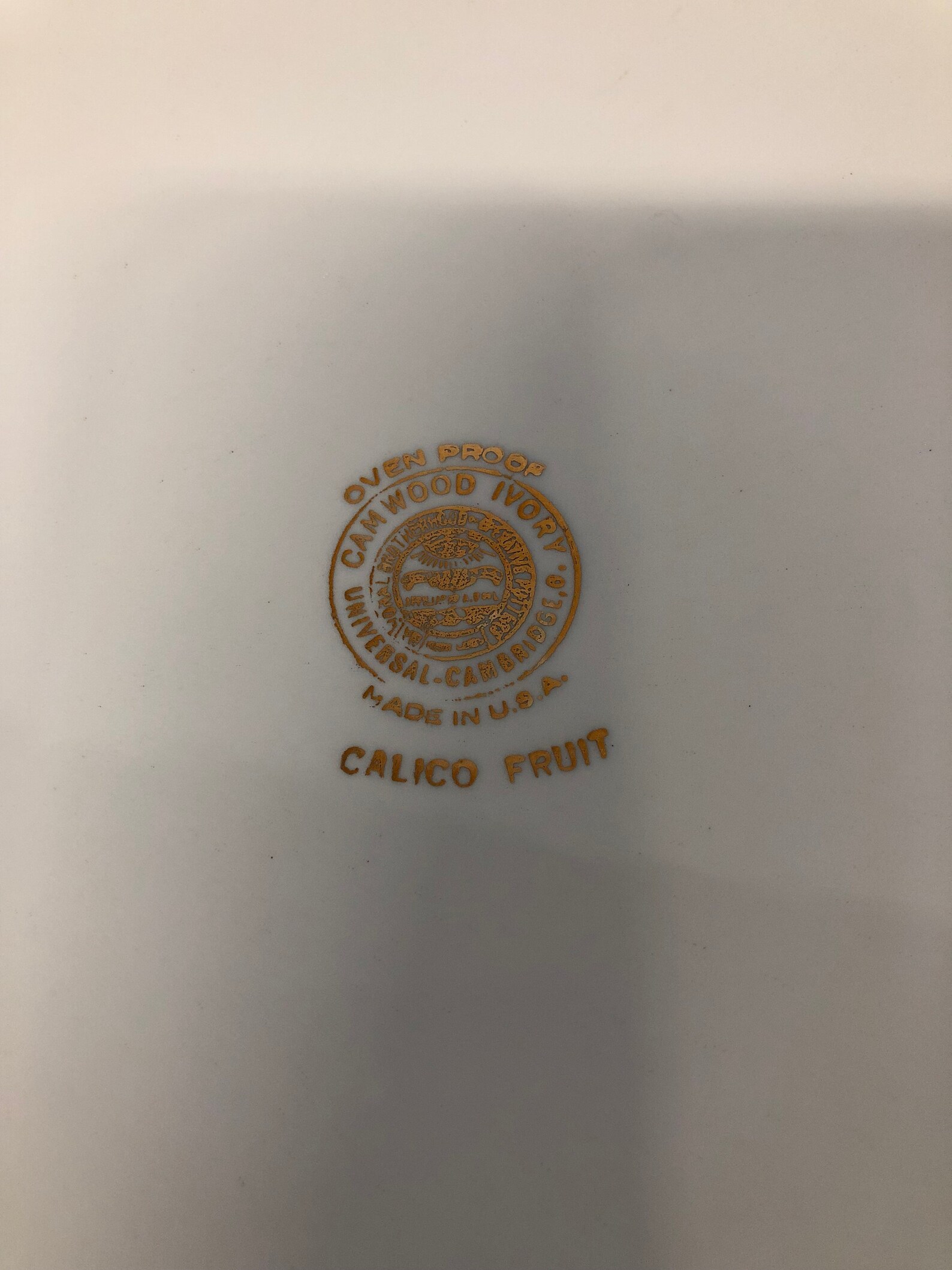 Calico Fruit by UNIVERSAL Homer Laughlin Antique - Etsy